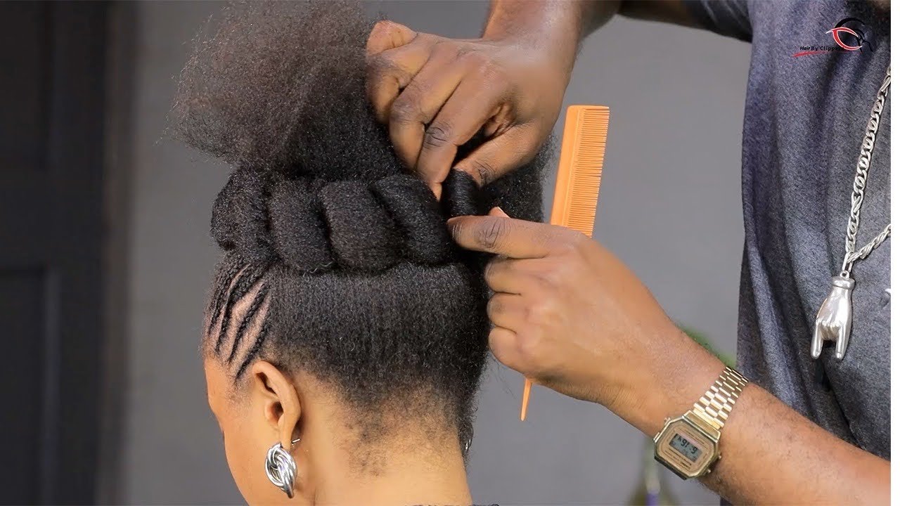 The Latest Natural Hair Styling Very Quick & Simple || Detailed ...