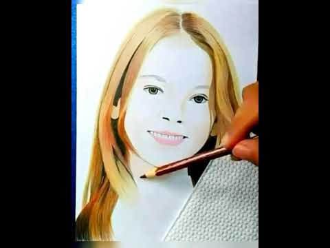 DANELIYA TULESHOVA 🔥 Speed Drawing #shorts - YouTube