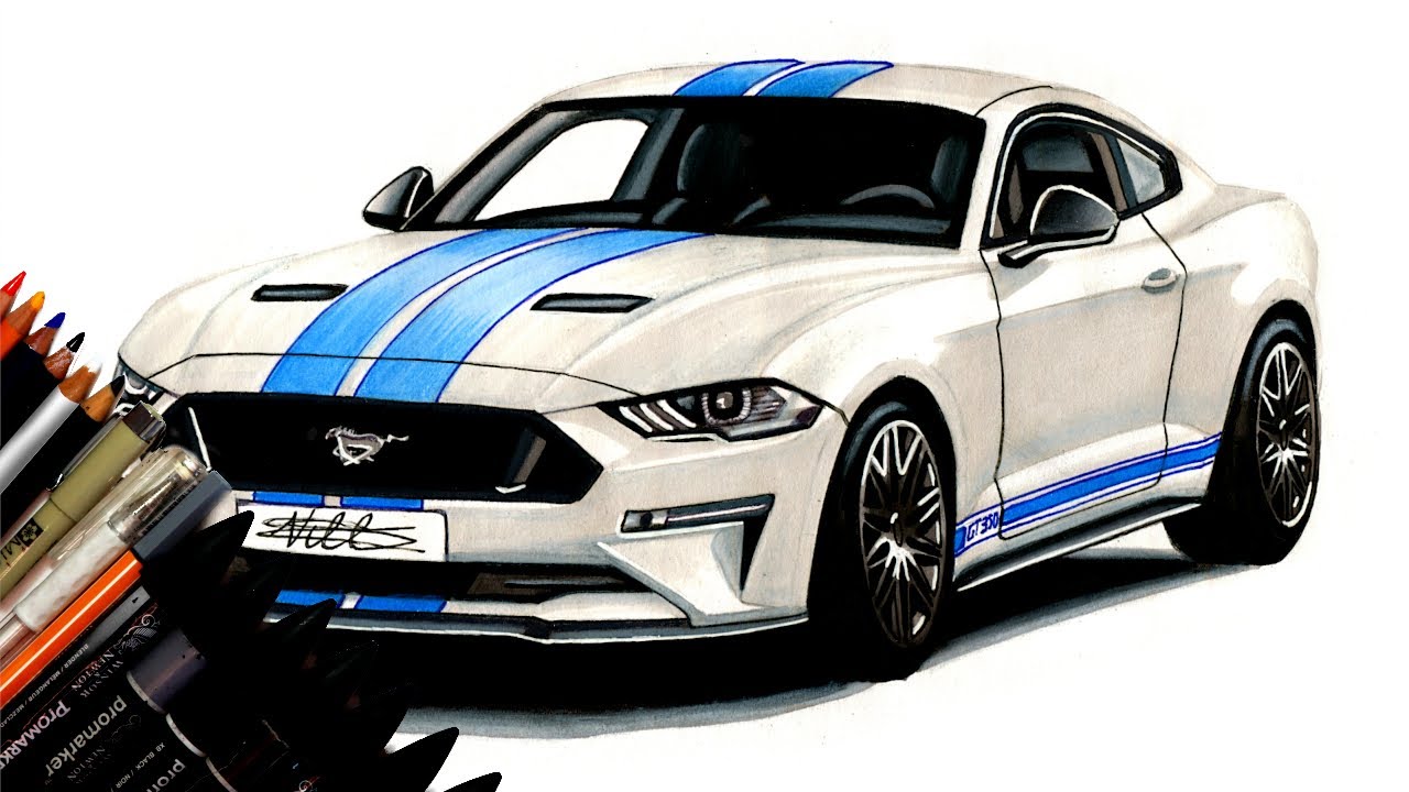 Drawings Ford Mustang