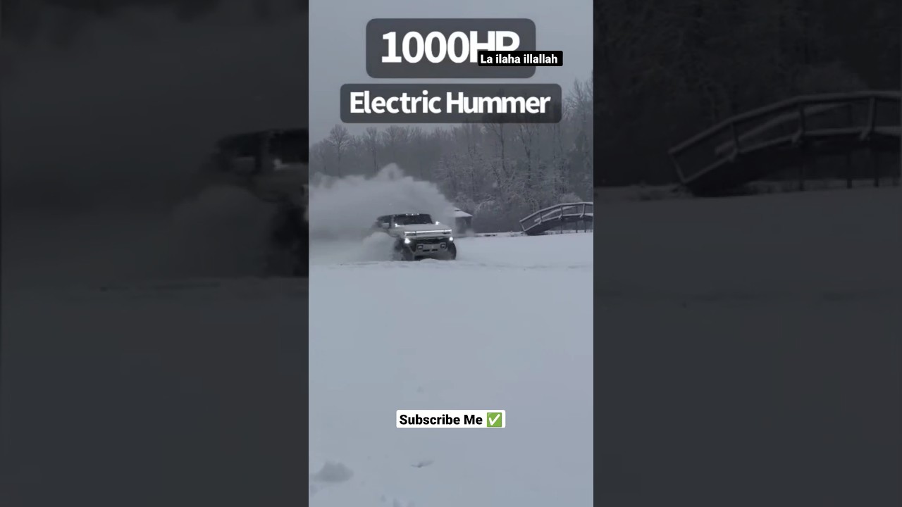 1000HP Hummer EV Annihilates Snowy Winter Wonderland! Snow Donuts😱🔥🔥 ...