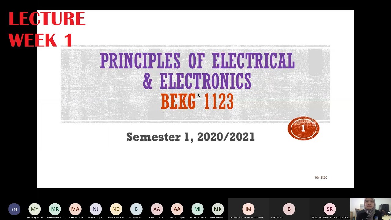 CHAPTER 1: INTRODUCTION TO PRINCIPLES OF ELECTRICAL & ELECTRONICS - YouTube