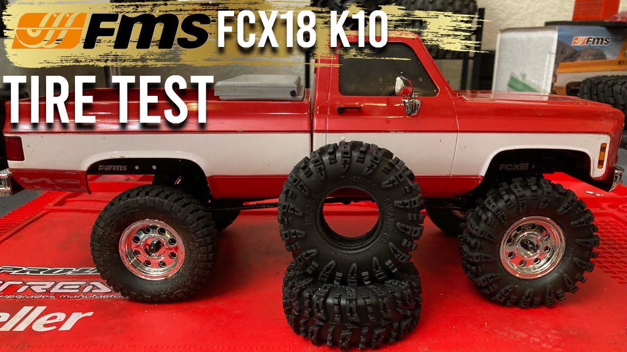 FMS FCX18 K10 - Tire Test - YouTube