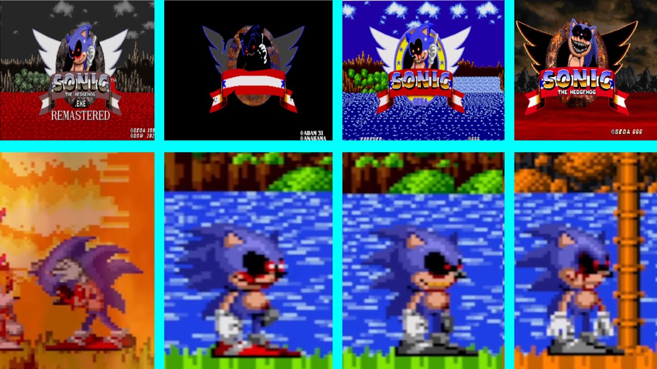 EVOLUTION OF SONIC.EXE FOREVER MODS - YouTube