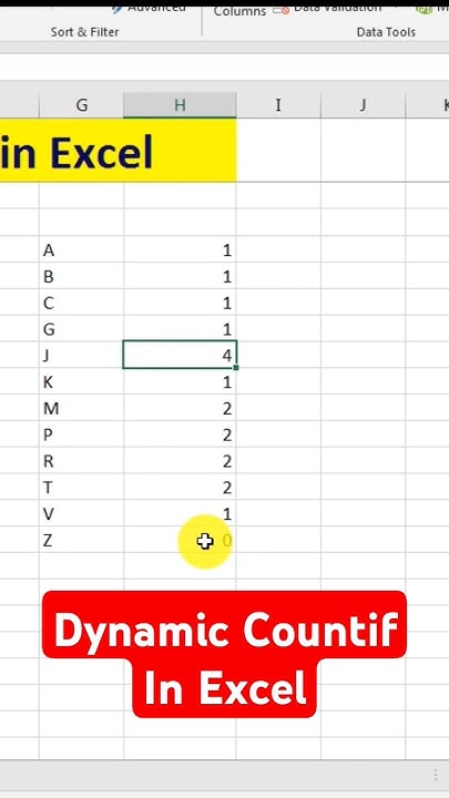 Dynamic countif in excel | count if in excel | excel interview #excelworld #excelshortcut # ...