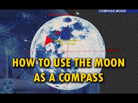 How to use the Moon as a Compass - YouTube