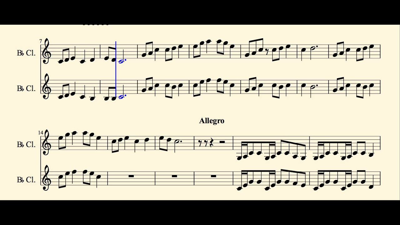 Clarinet Duet-CumberLand Cross - YouTube