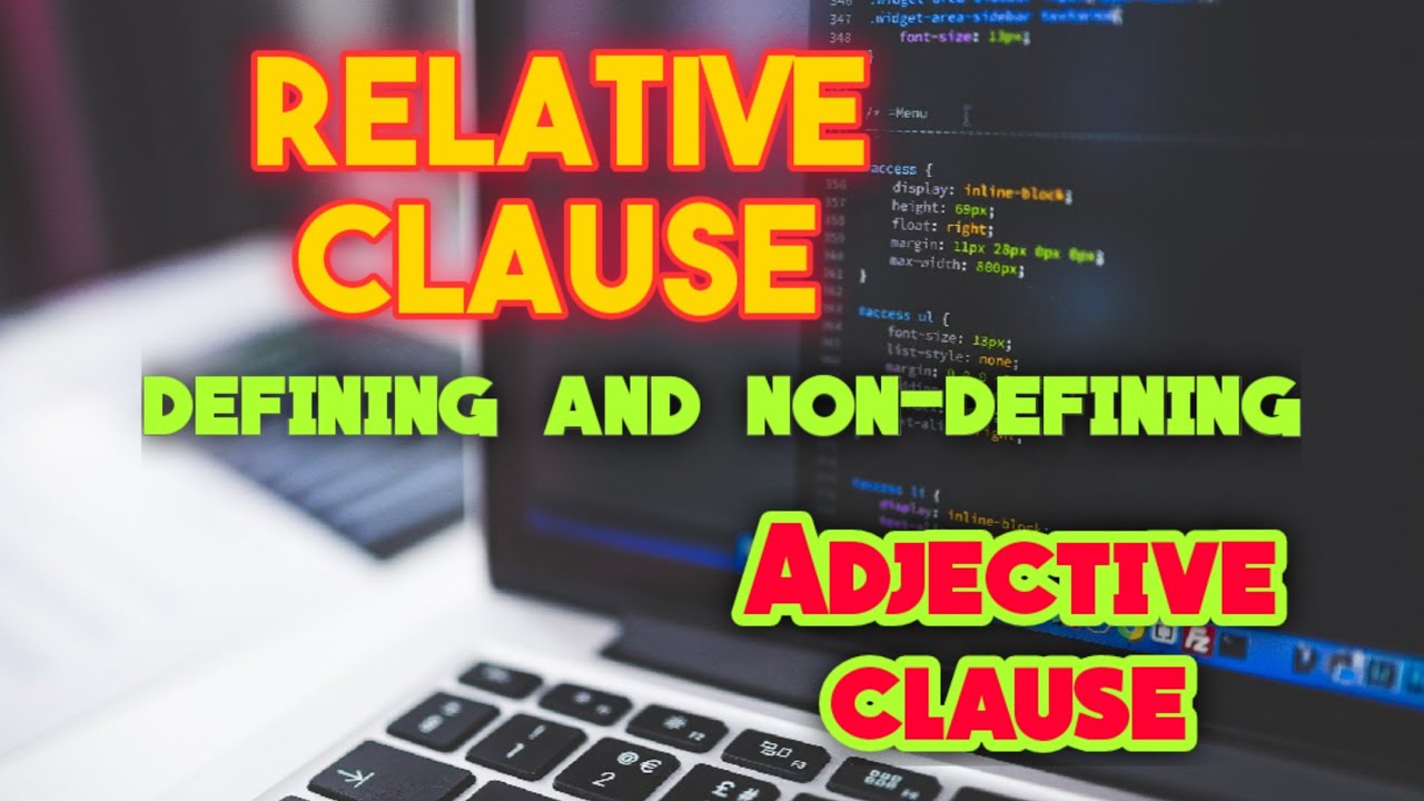 || Relative Clause|| defining and non-defining Clause|| - YouTube