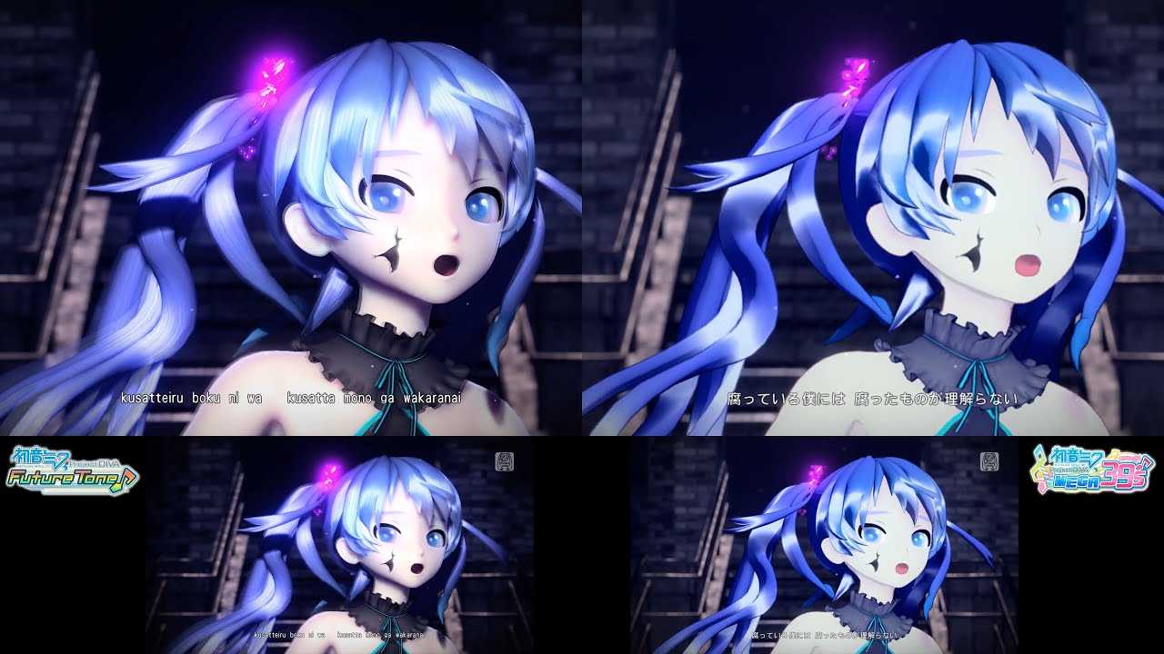Ghost Rule - Hatsune Miku: Project DIVA PV Comparison [Future Tone ...