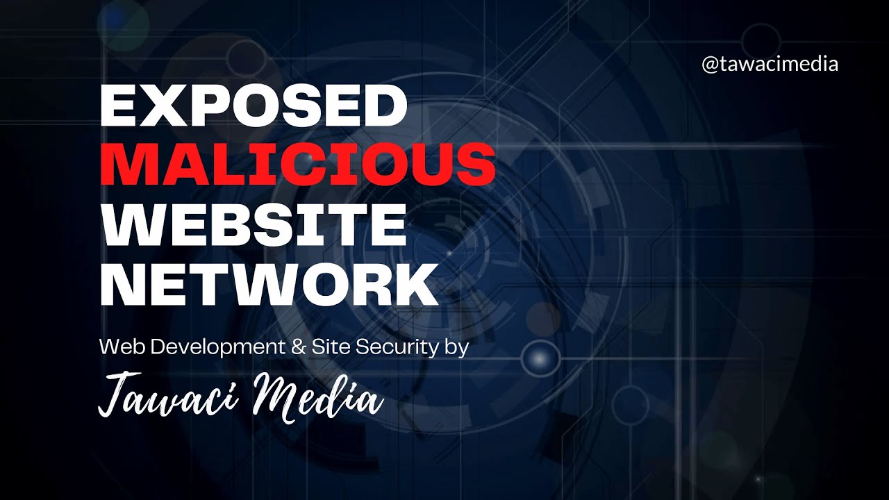 Malicious Website Network Exposed - YouTube