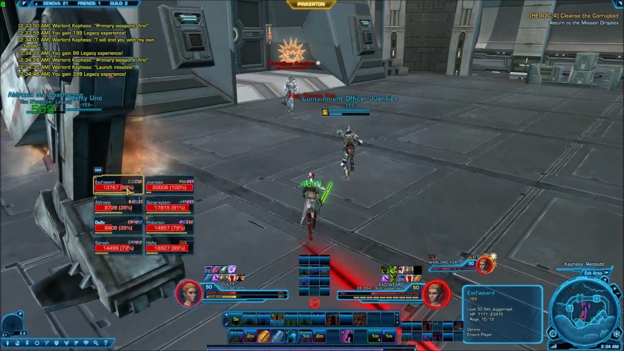 SWTOR-Hardmode Explosive Conflict Operation 8m - Warlord Kephess - YouTube
