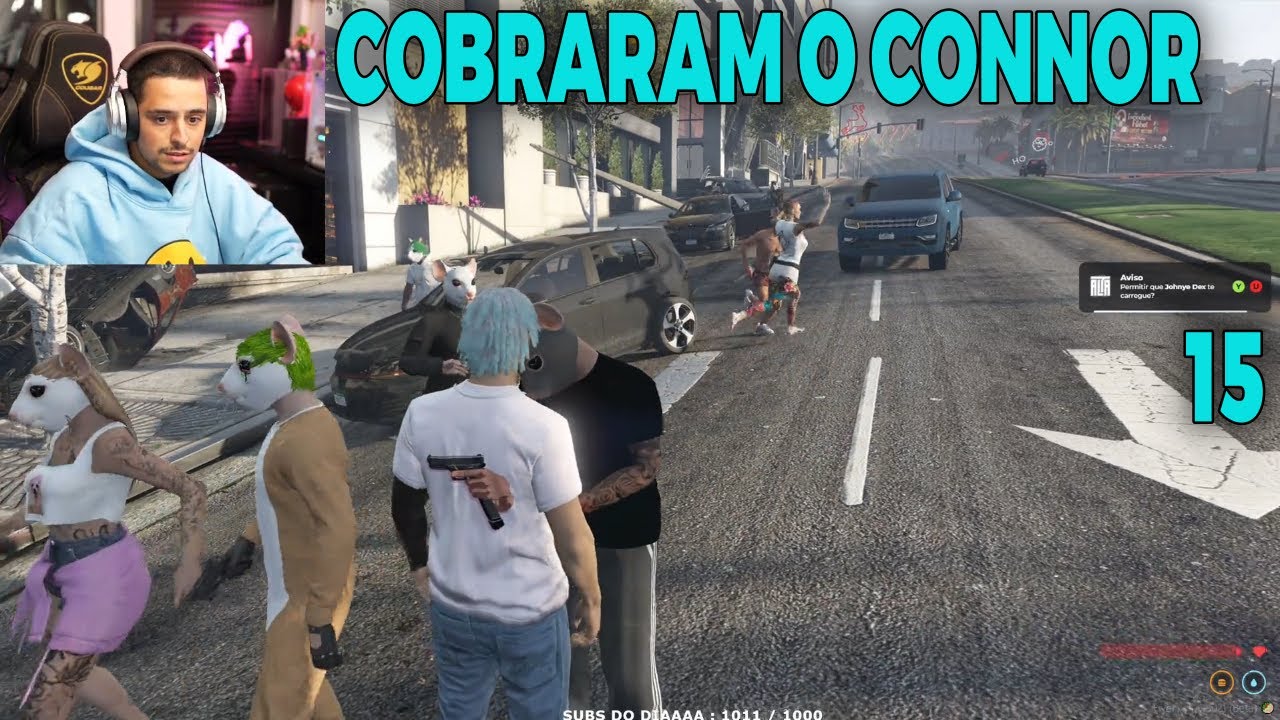 VEIO UM BONDE ATRÁS DO CONNOR APÓS TENTAIVA DE R4UBAR CARRO - GTA RP ...
