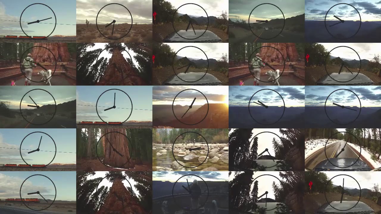 Clocks + MP4 Case 2 openFrameworks, OpenCV - YouTube