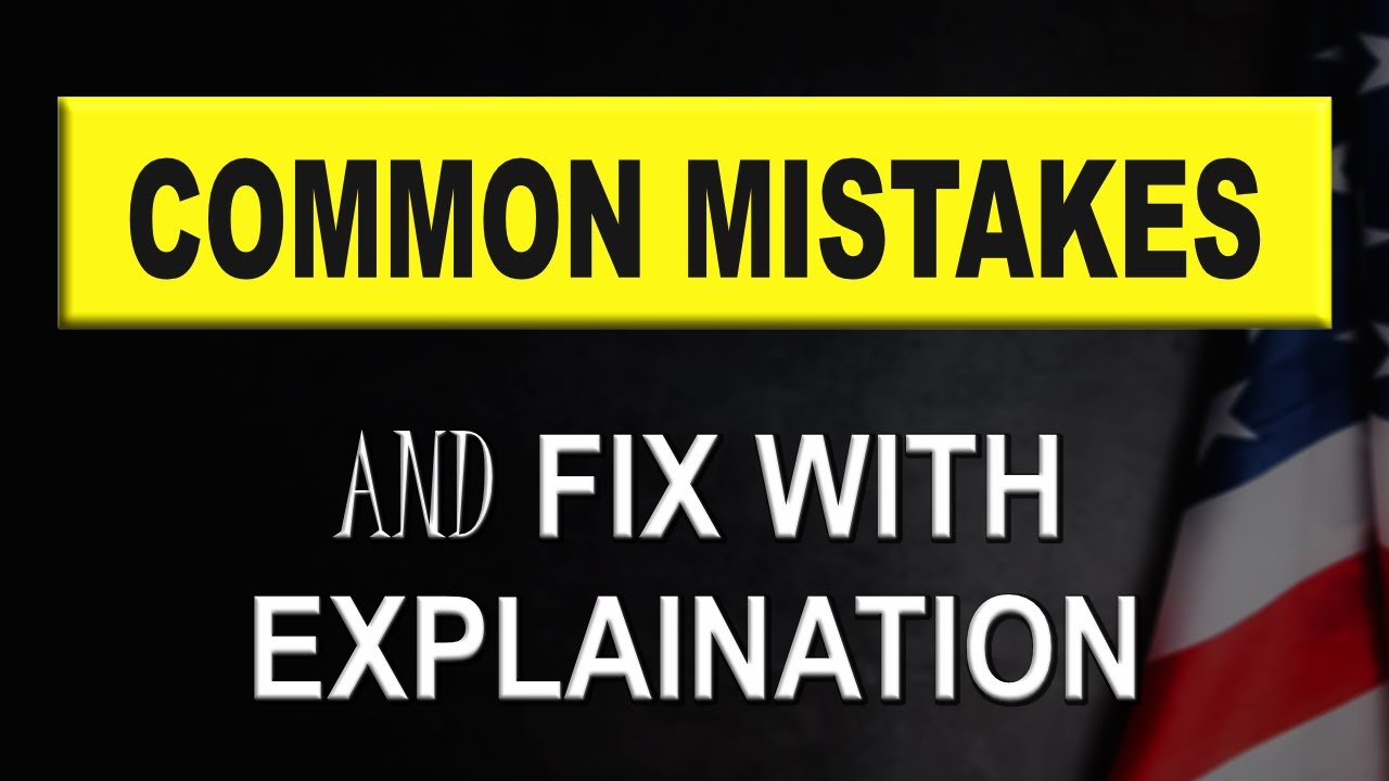 Common Grammar Mistakes with Easy Fix and Explaination [ Avoid These ...