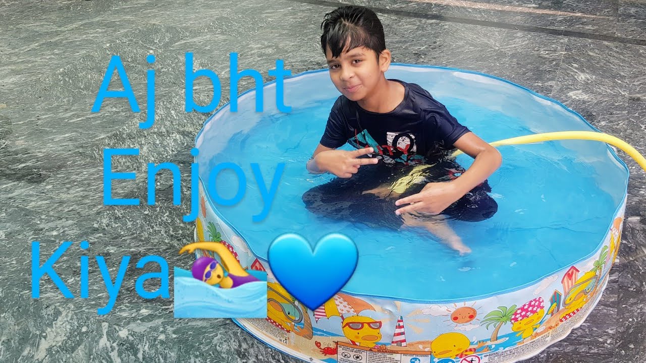 Swimming in the Kids Pool | for Kids and Funny Stories - YouTube