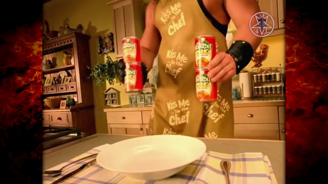 Let's go back to the attitude era with Chef Boyardee big red monster ...