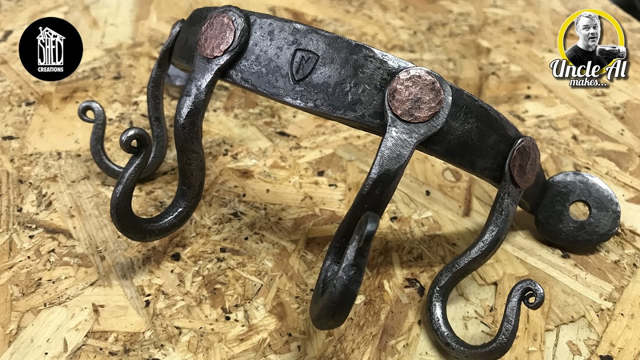 Forged Steel Multi Purpose Tool Rack (Blacksmithing Project) & New ...