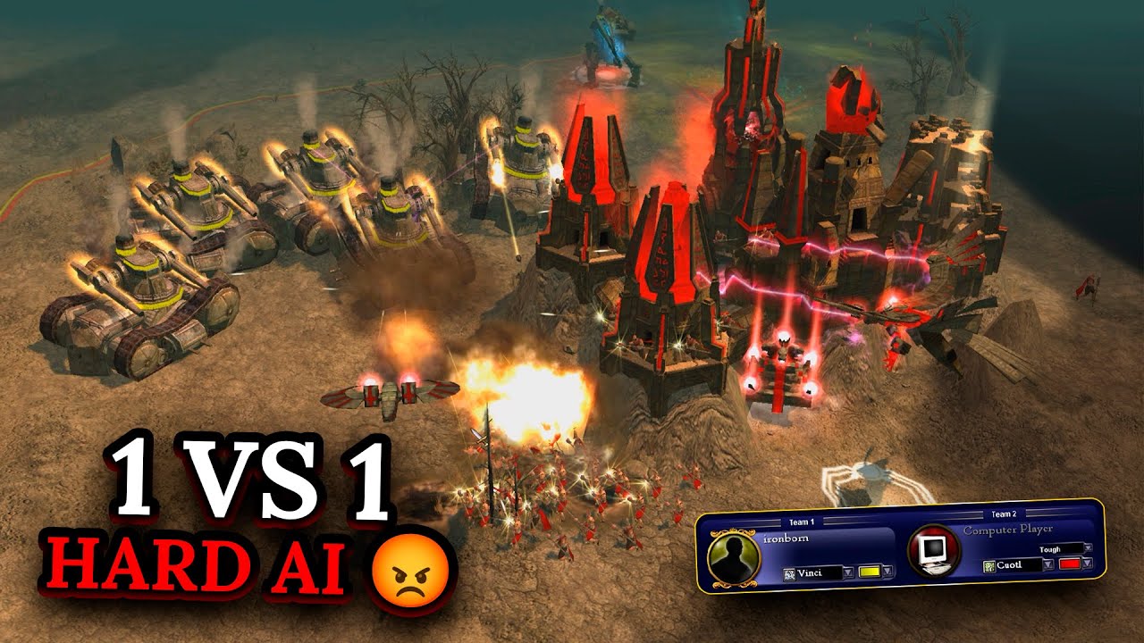 1 VS 1 HARD AI FIGHT — Rise of legends gameplay (1 Vinci, 1 Cuotl ...