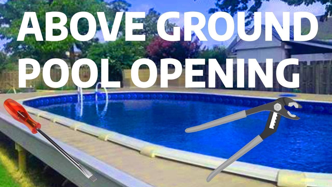 How to open a Above Ground Pool easy to follow steps. - YouTube