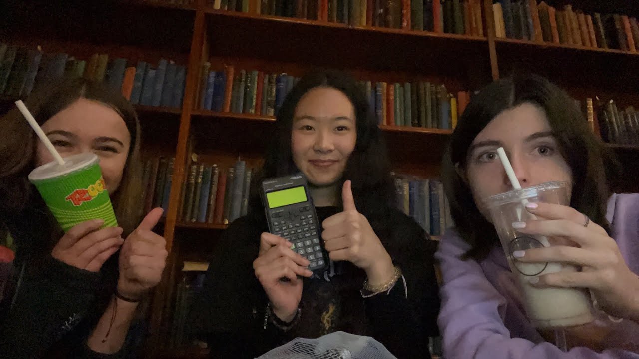 ASMR in the library (ft. Friends) - YouTube
