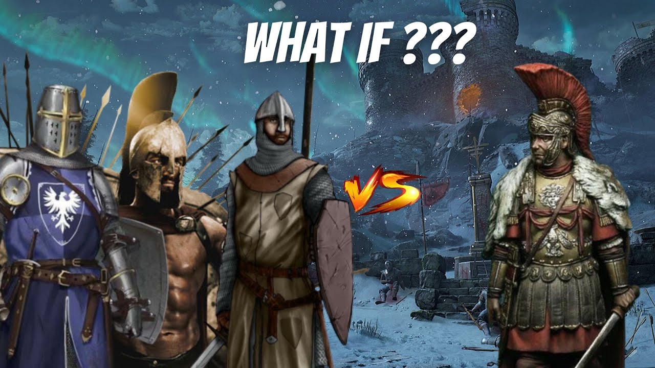 THE ROMANS GENERALS VS 3 ARMYS (SPARTANS)(KNIGHTS)(FOOTMEN) - UEBS 2 ...