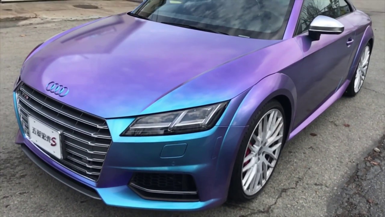 Audi TTs Liquid Wrapped In True Gloss Omicron Pearl - YouTube