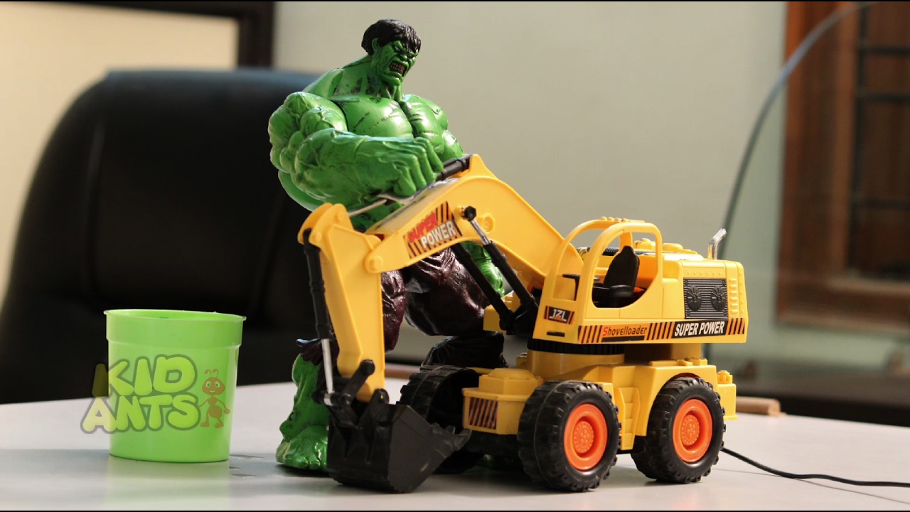 JCB Truck Car Wash | Kids Car Cartoon | Incredible Hulk Washing JCB ...
