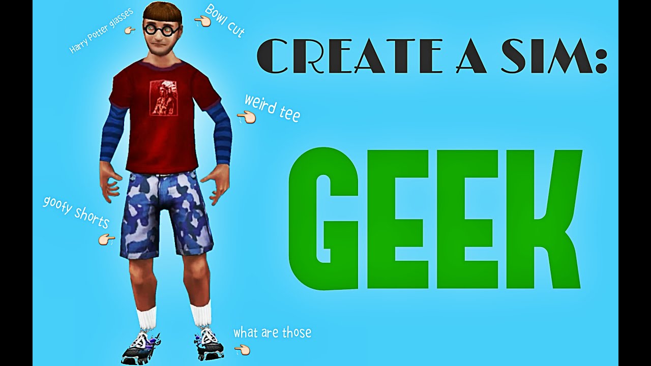Sims Freeplay -Create A Sim - Geek Guy - YouTube
