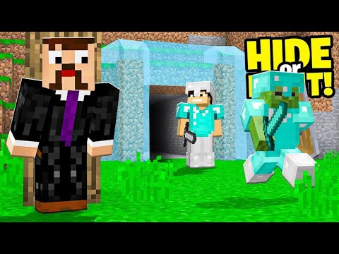 Discovering a SECRET Minecraft WATERFALL Base! (Hide Or Hunt #5) - YouTube