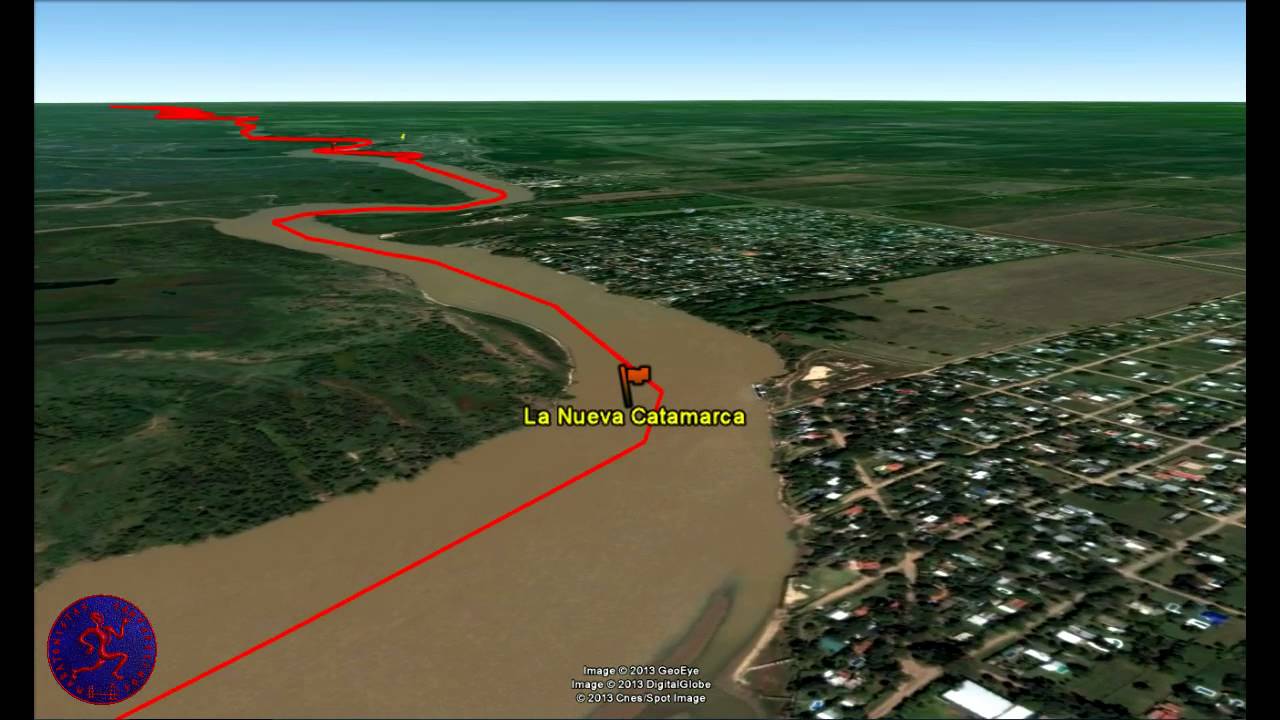 Maratón acuática Santa Fe - Coronda 2013: el recorrido - YouTube