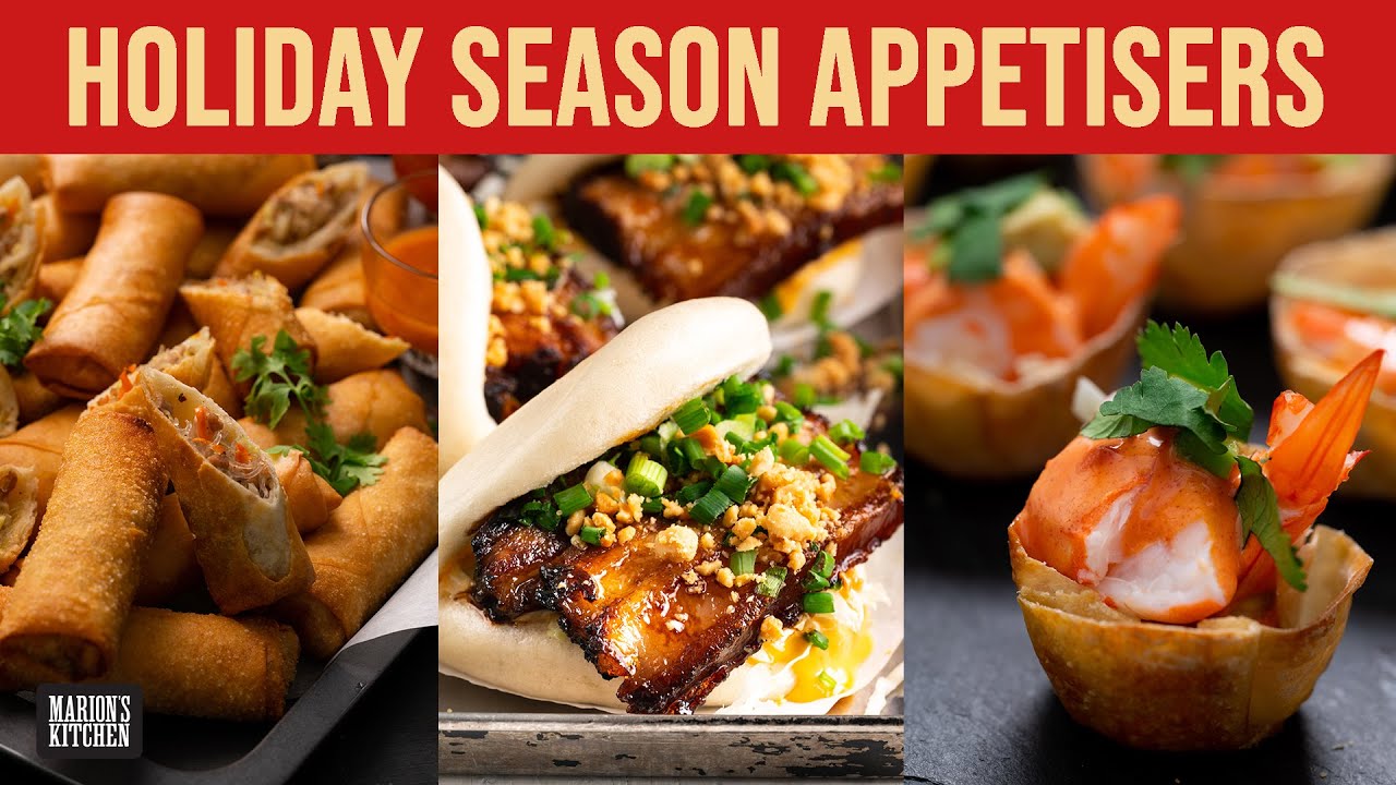 Holiday Season Appetisers...spring rolls, bao & more! | Marion's ...