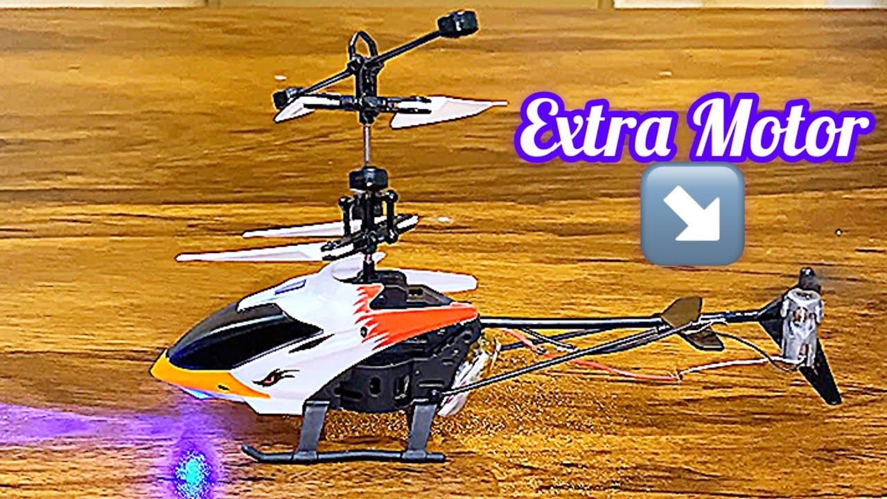 Helicopter Flying Experiment With One More Electric Motor - YouTube