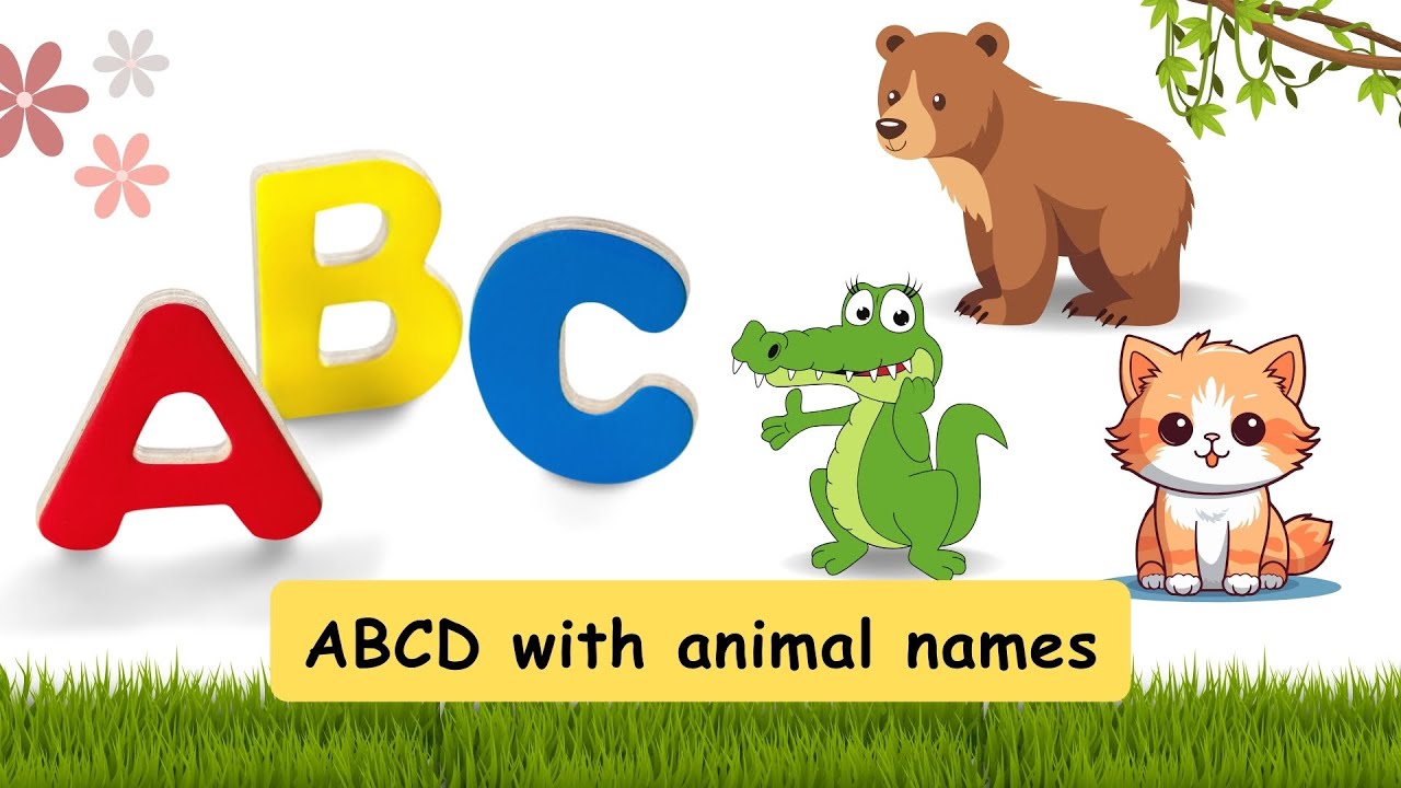 Alphabets with Animal Images #kids #abcdsong #abcdrhymes #abcd # ...