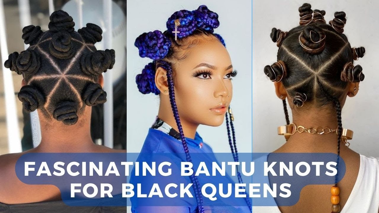 🌸 Beautiful and EASY BANTU KNOTS Hairstyles - YouTube
