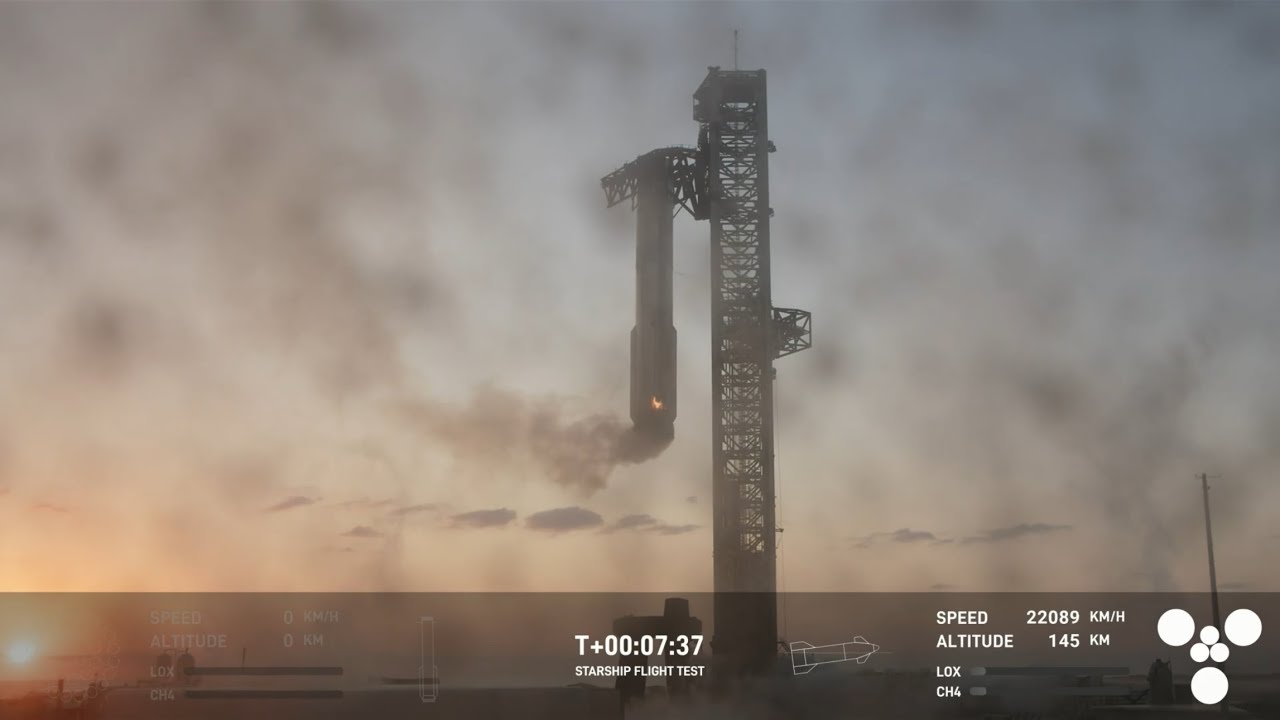 SpaceX catch booster with chopsticks! In 4K 🎥 - YouTube