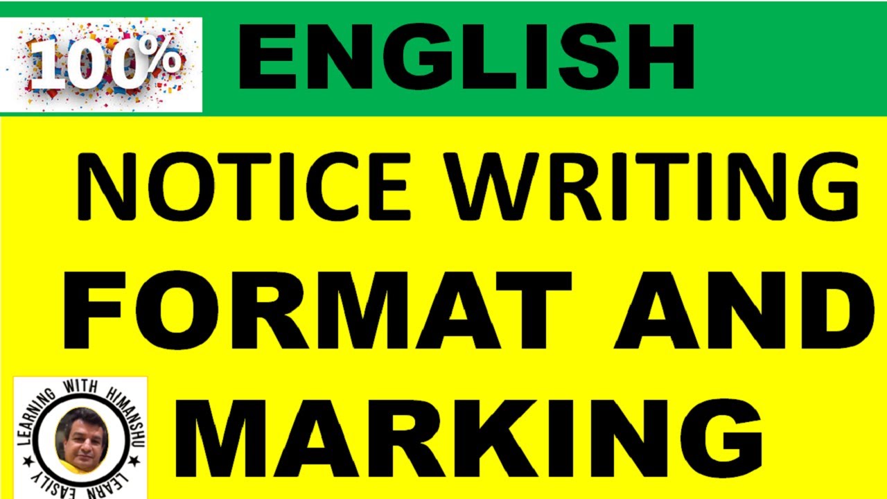 Notice Writing Class 12 Notice Writing Format Notice Writing in Hindi ...