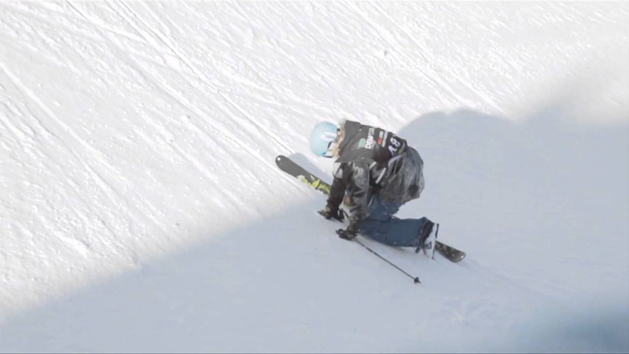 Guy Smashes Head During Ski Trick - YouTube