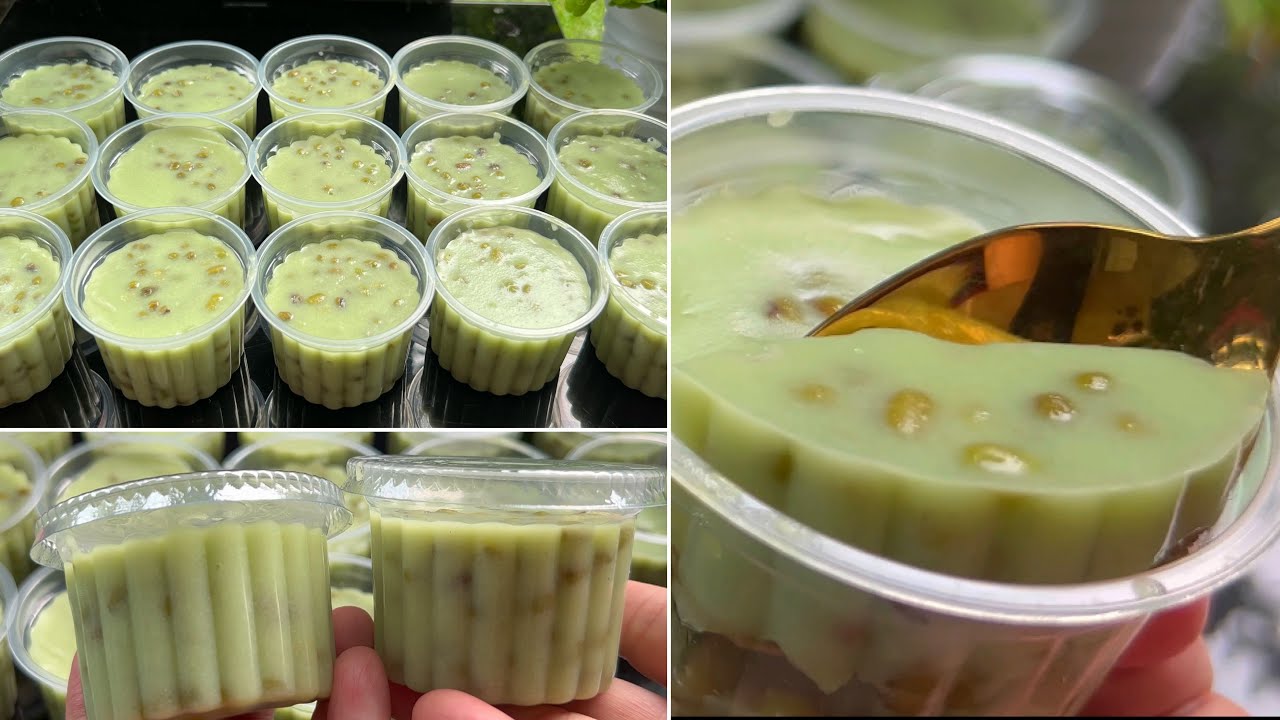 Cemilan Enak, Bergizi dan Mudah Dibuat | Puding Kacang Hijau #pudingcup ...