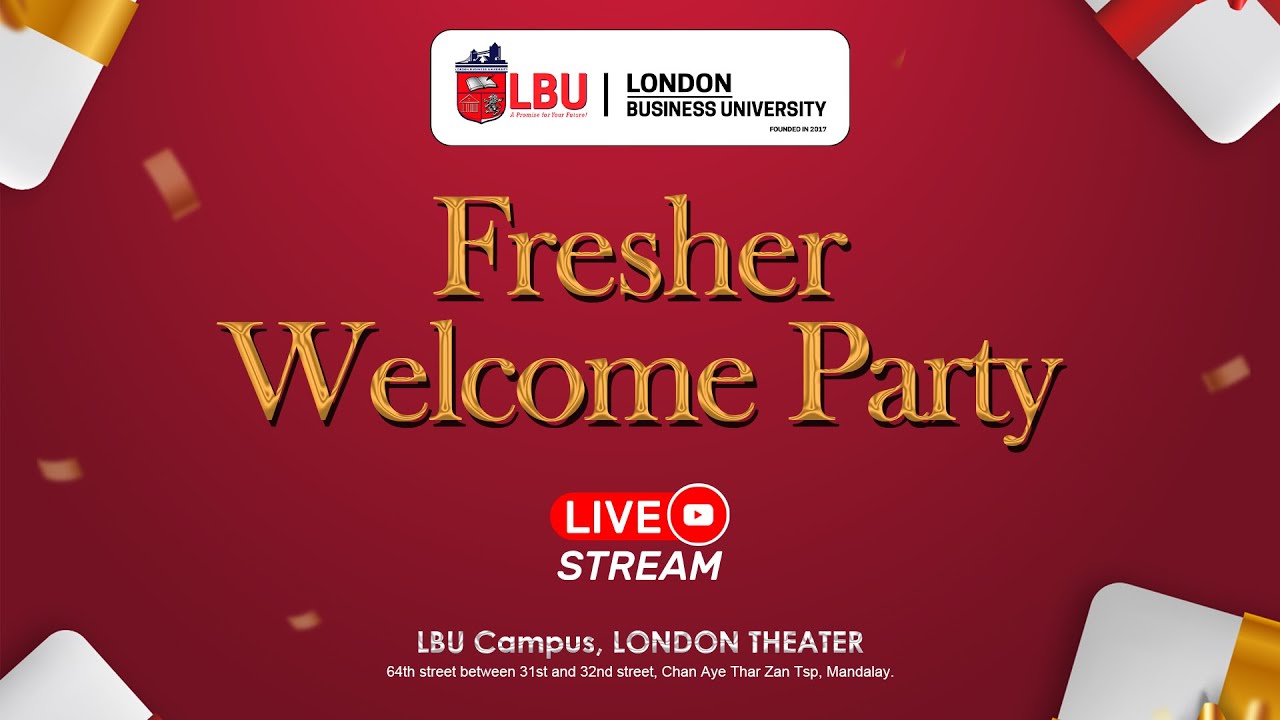 London Business University | Fresher Welcome Party - YouTube