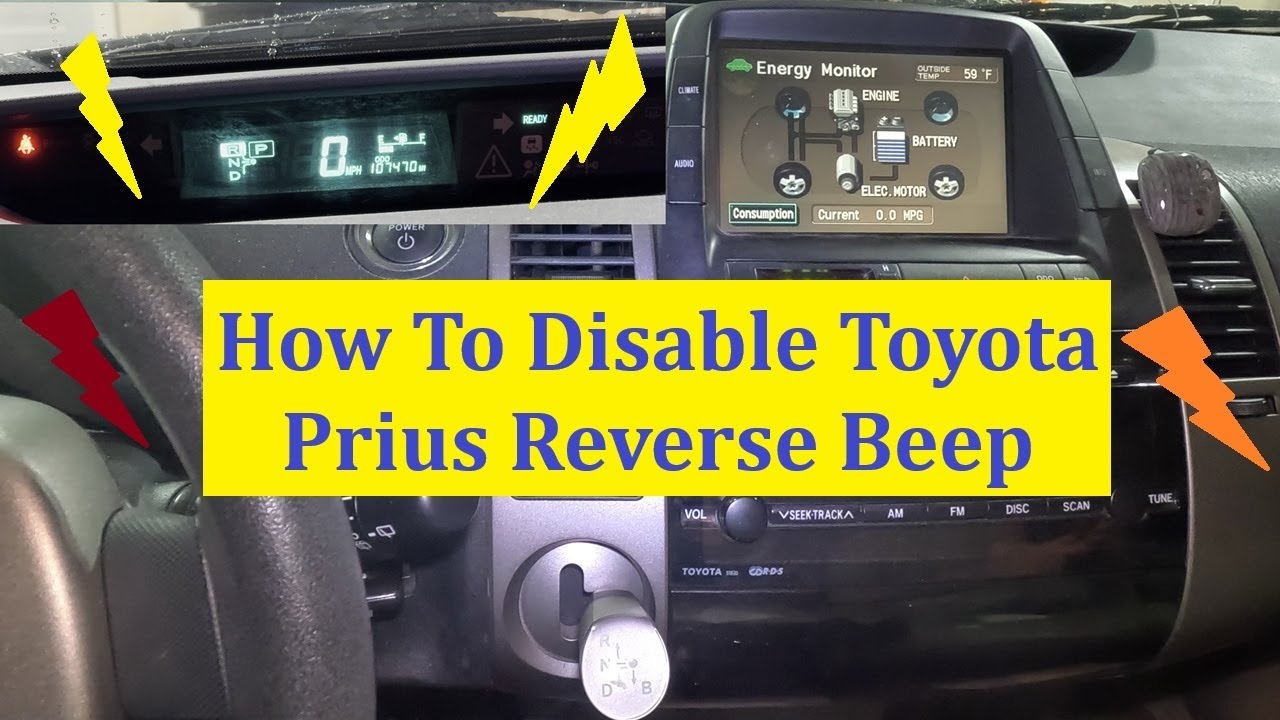 How To Disable Reverse Beeping on a Toyota Prius - YouTube