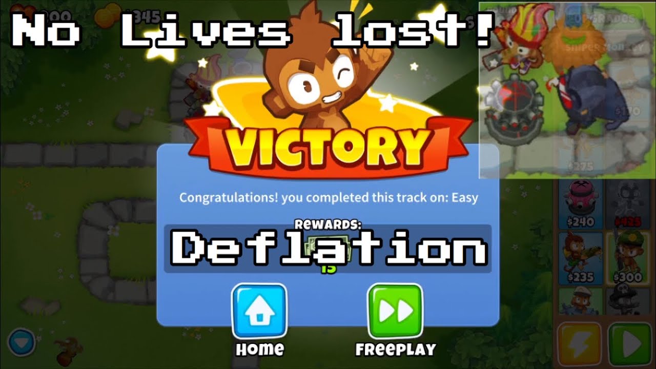 | BTD6 | DEFLATION STRATEGY! No Lives Lost! - YouTube