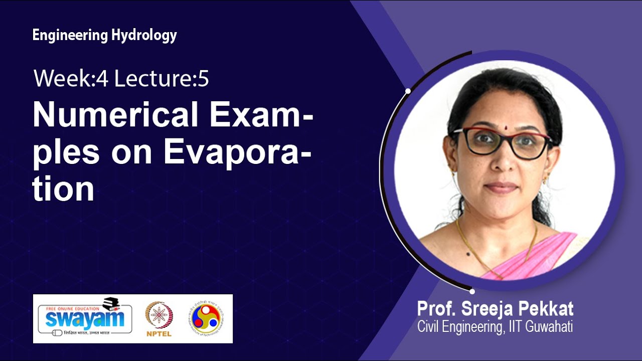 Lec 27: Numerical Examples on Evaporation - YouTube