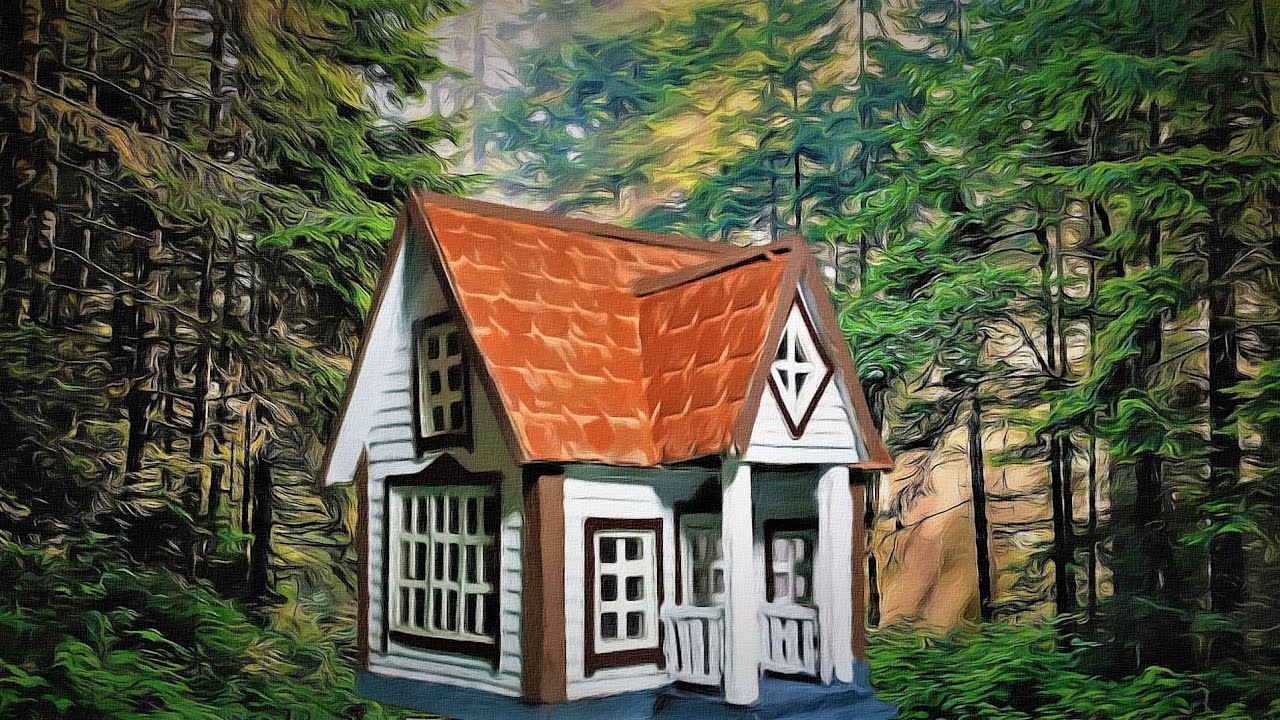 DIY forest house made of cardboard. - YouTube