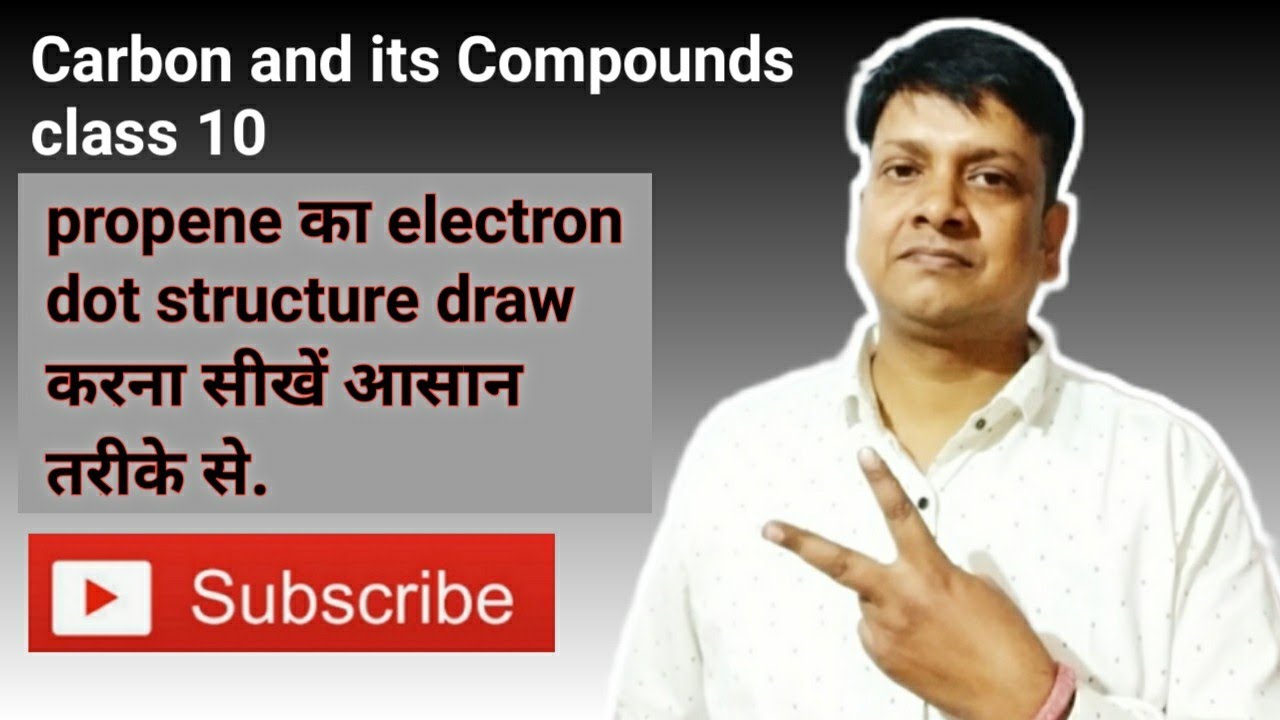 propene का electron dot structure draw करना बहुत आसान है. carbon and ...