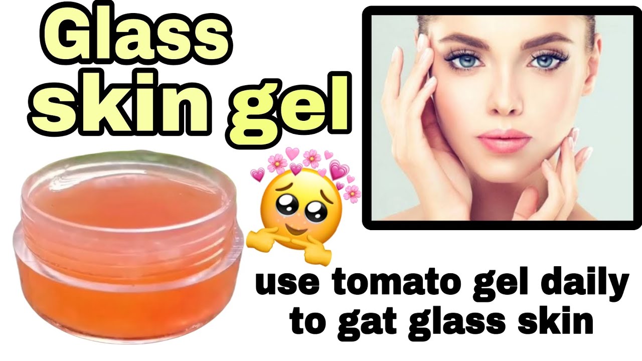 How to make Korean glass skin gel at home | DIY glass skin gel ...