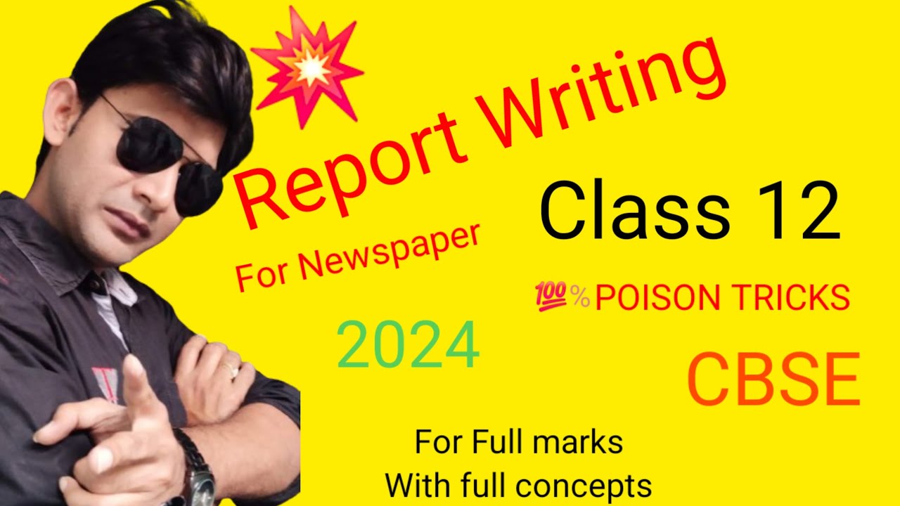 Report writing | How to write A Newspaper Report ? Format , Important ...