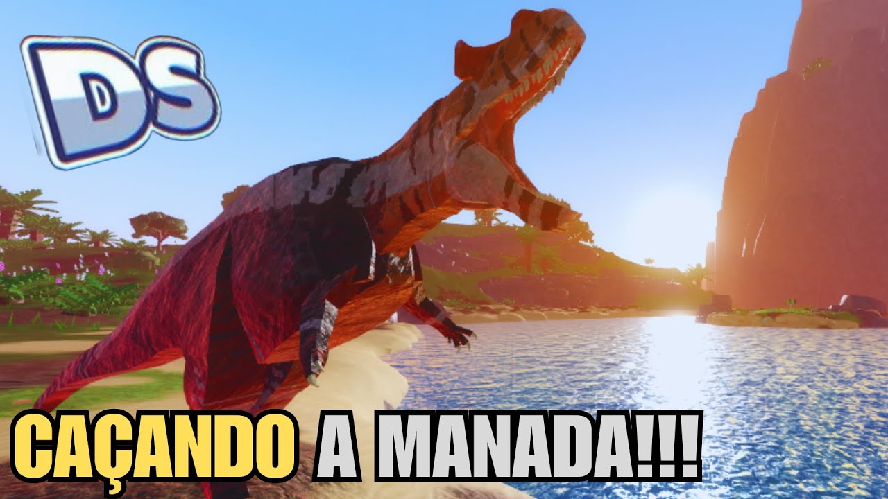 DINOSAUR SIMULATOR REALISMO ROBLOX - CAÇANDO O GRUPO DE ...