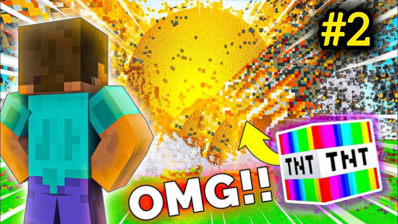 10 Massive TNT Explosions in Minecraft PE | Pocket Edition Fun - YouTube