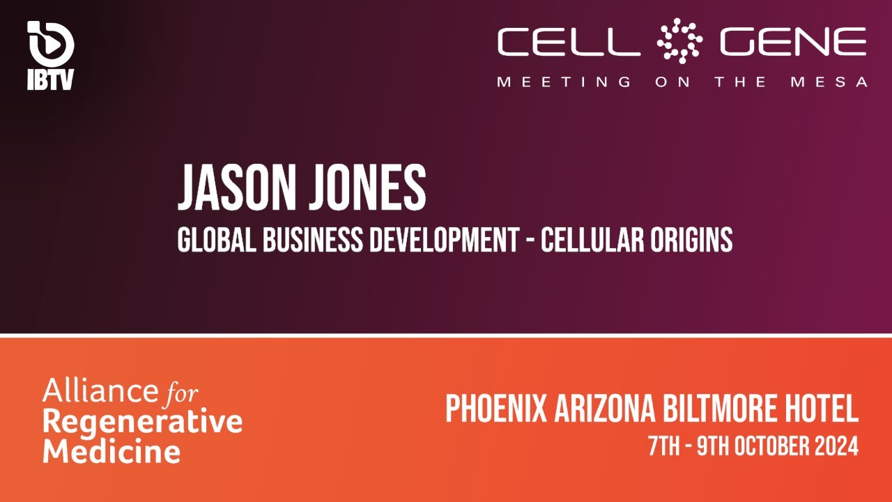 Cellular Origins' Jason Jones talks to IBTV at Meeting on the Mesa in Phoenix. - YouTube