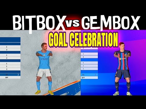 GOAL CELEBRATION BITBOX PATCH VS GEMBOX PATCH | EFOOTBALL 2023 PS3 ...