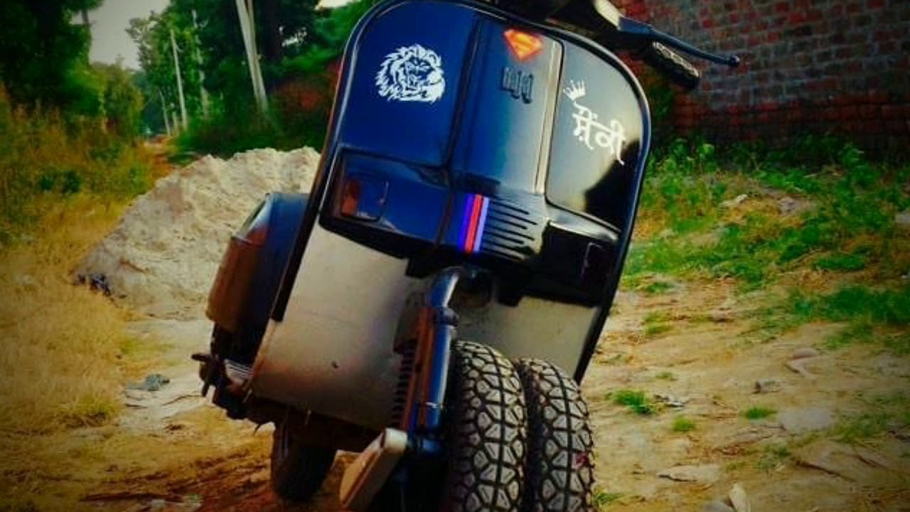 TVS scooty pep modified in to DUKE and TVS XL 100 in to DUKE and ...